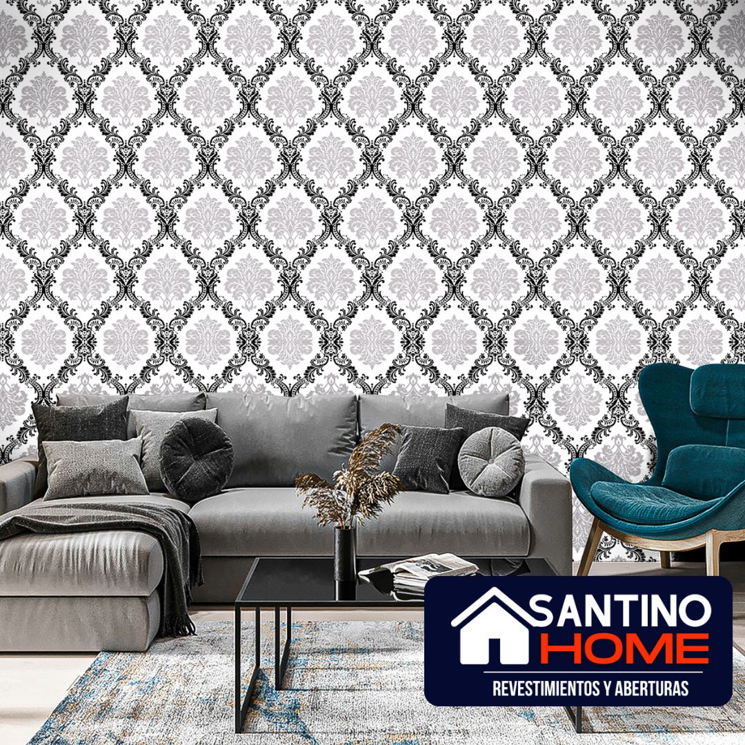 ROLLO AUTOADHESIVO DE PARED CON ROMBOS ARABESCO HY9606 – Santino Home