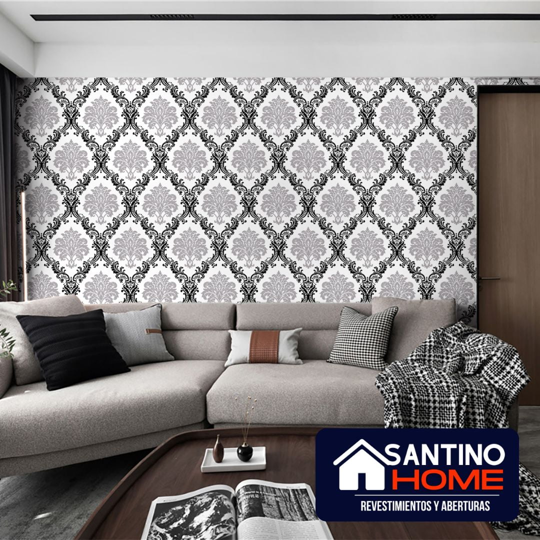 ROLLO AUTOADHESIVO DE PARED CON ROMBOS ARABESCO HY9606 – Santino Home